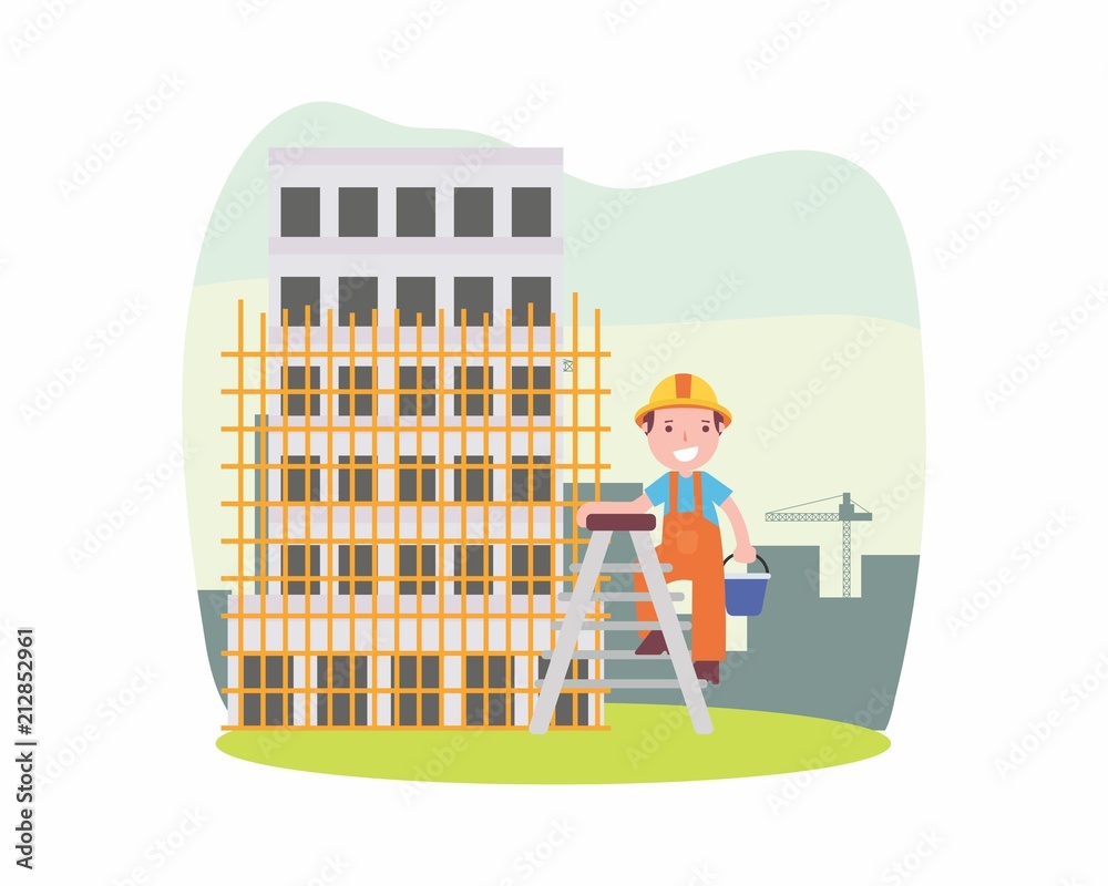 construction worker foreman builder construction site engineer ...