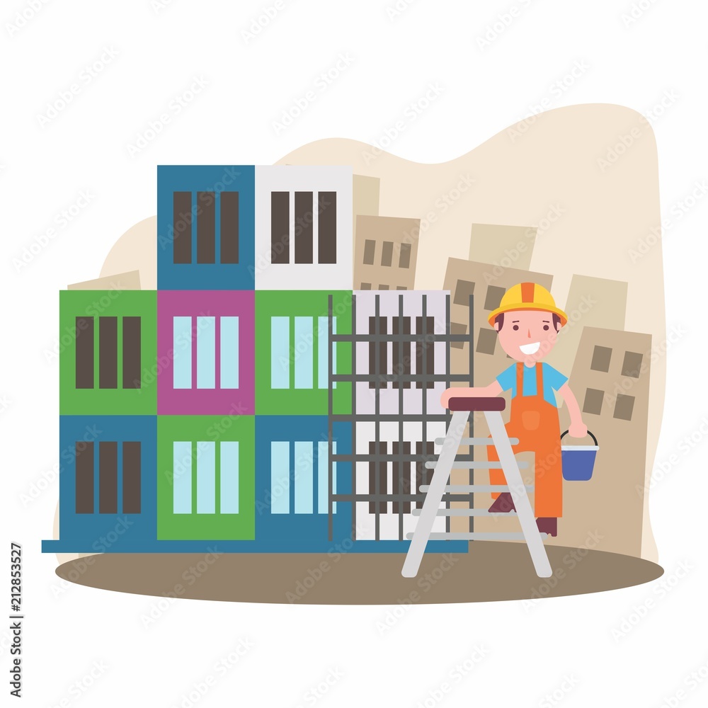 construction worker foreman builder construction site engineer ...