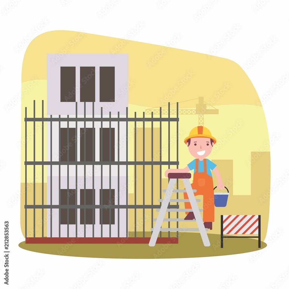 construction worker foreman builder construction site engineer ...