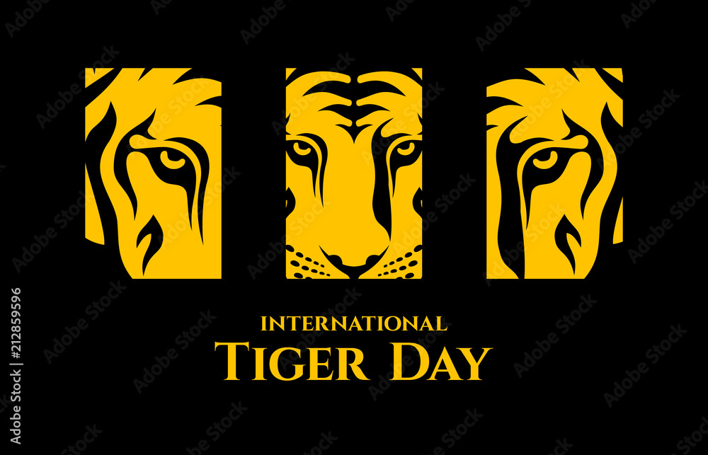 International Tiger day. Stock Vector | Adobe Stock