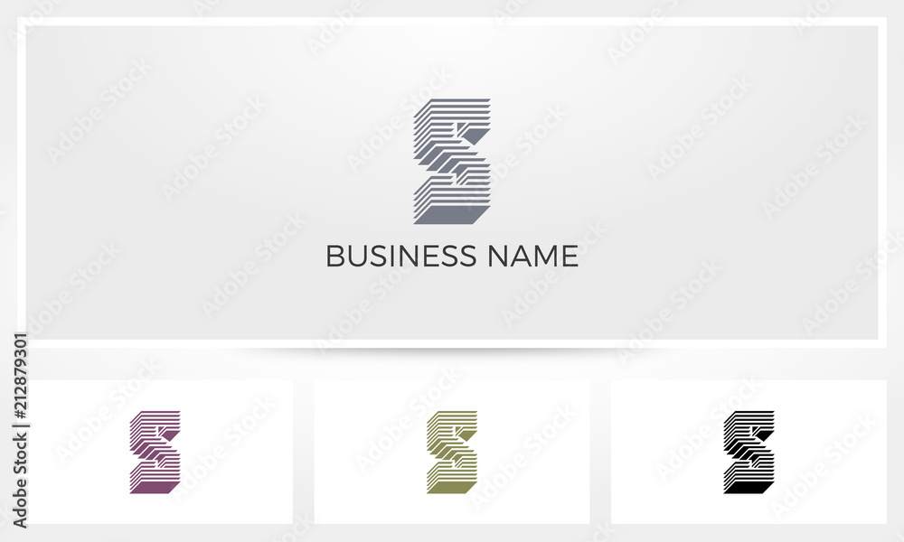 S Letter Stack Layer Logo Stock Vector | Adobe Stock