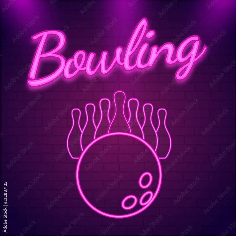 Pink Bowling Background