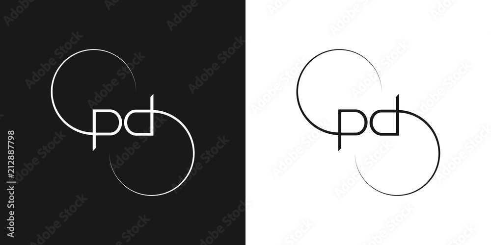 PD logo, monogram, vector Stock Vector | Adobe Stock