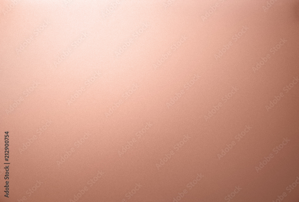 Copper texture. The smooth surface texture of metal sheet with white ...