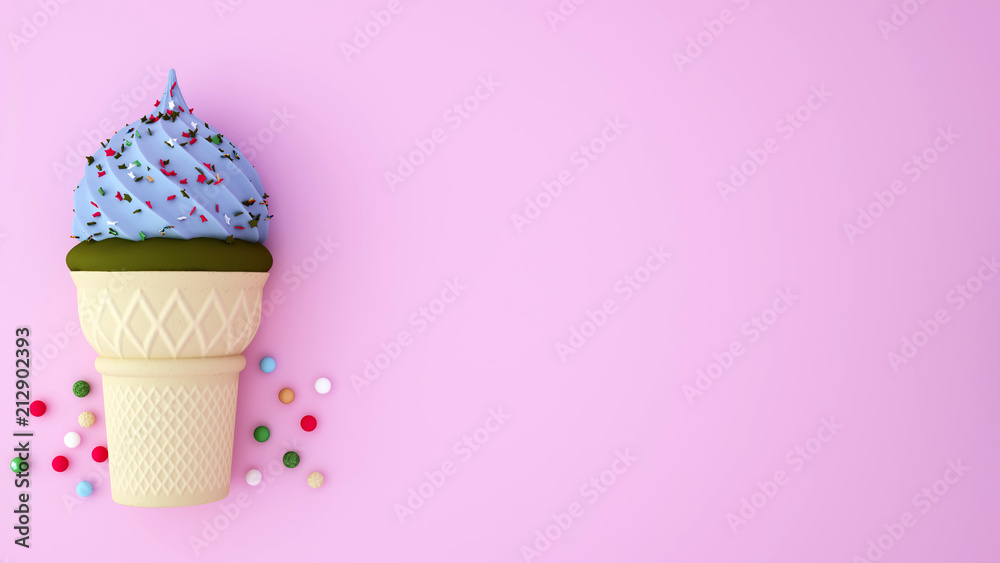 Ice Cream Shop Background