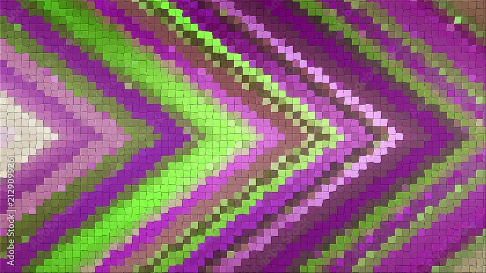 Mosaic Based On Abstract Angular Animation Of Dynamic Composition Of Panels And Lines The