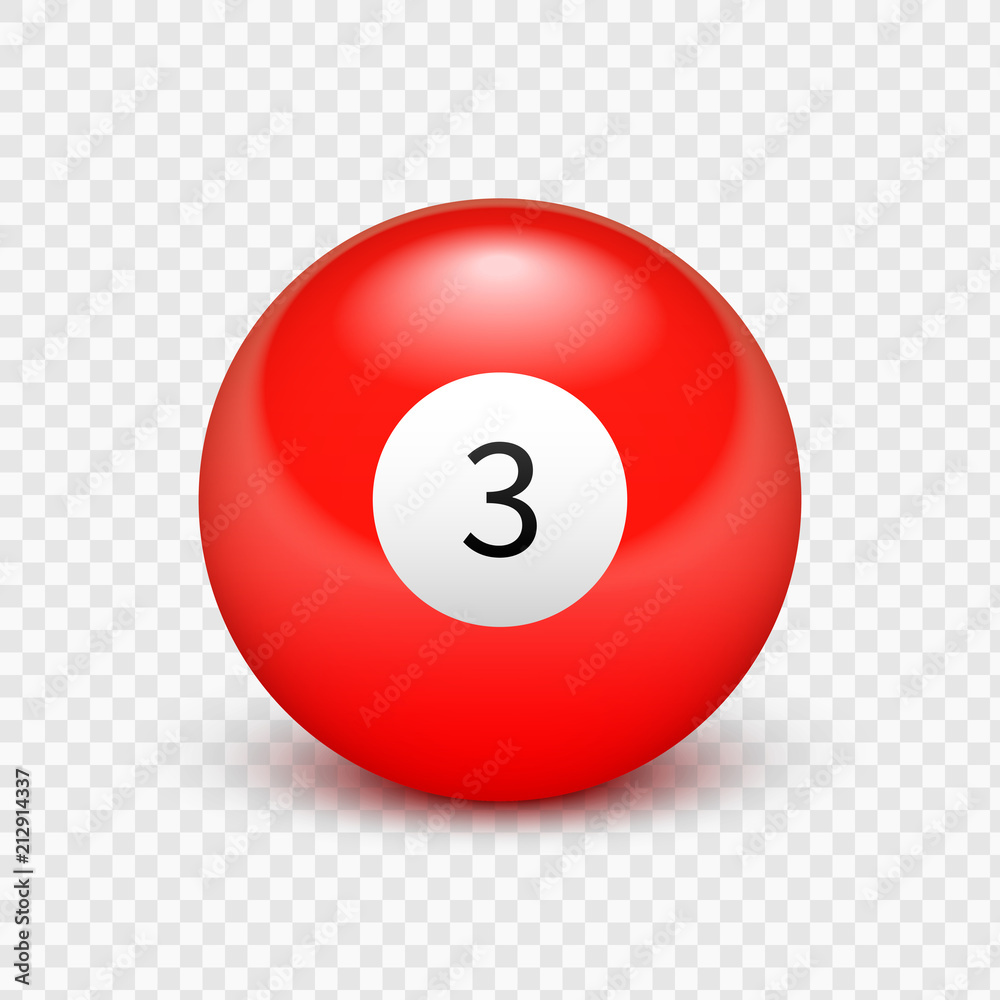 Stock vector illustration yellow ball for billiards Isolated on a ...