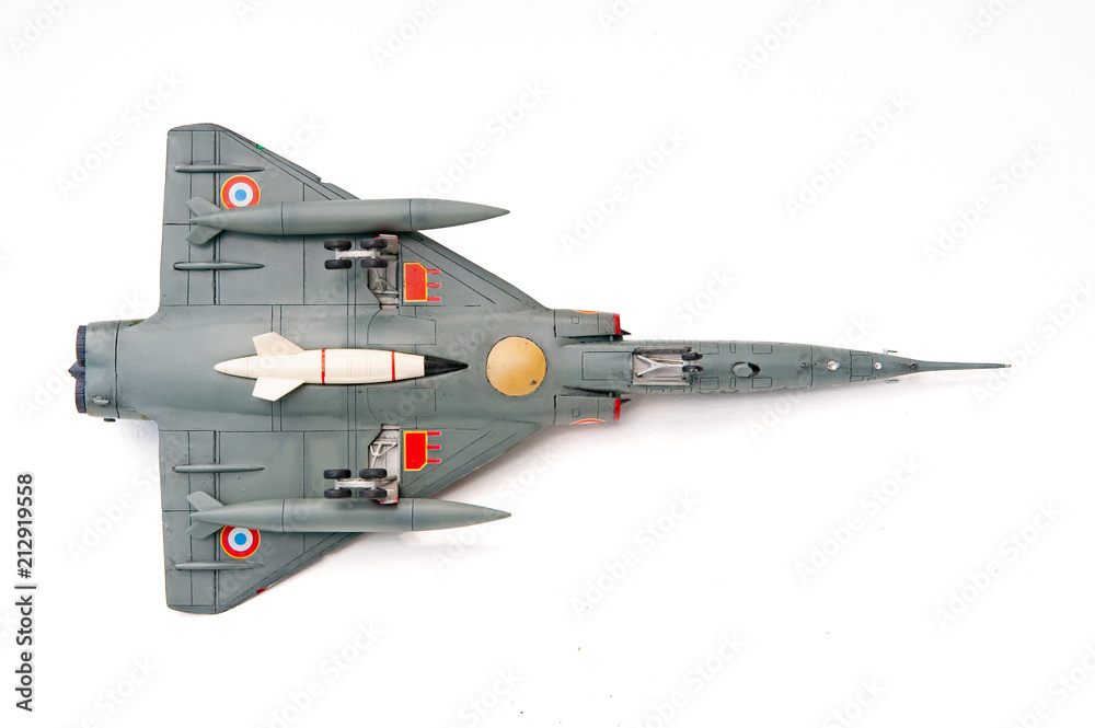 fighter model in scale 1:72 isolated on white background Stock Photo ...