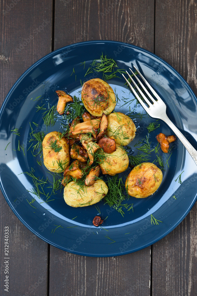Dark Blue Food Plate
