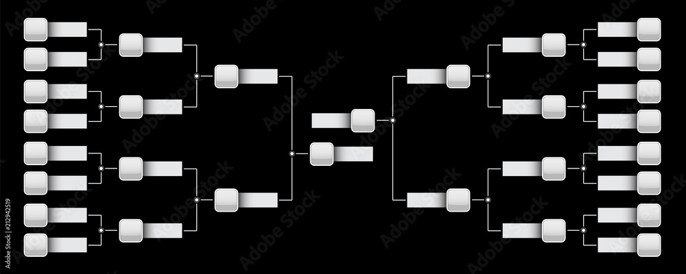 Creative vector illustration of playoffs schedule with two conference ...