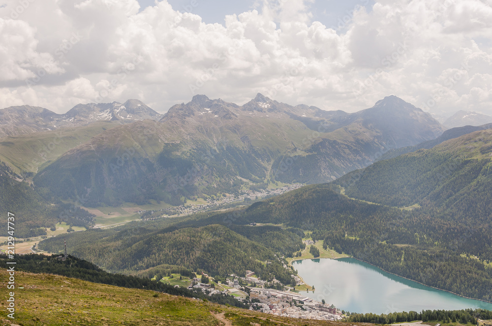 St. Moritz, Corviglia, St. Moritzersee, Stazerwald, Piz Languard, Piz ...