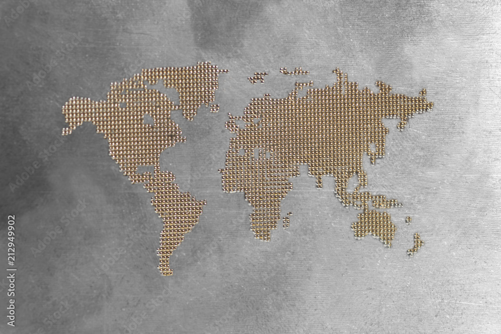 Word Map on a metal texture Stock Photo | Adobe Stock