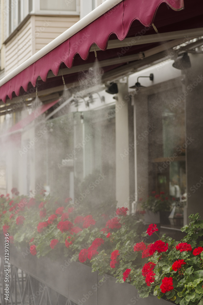 a system for capturing air through fogging, an open-air education ...