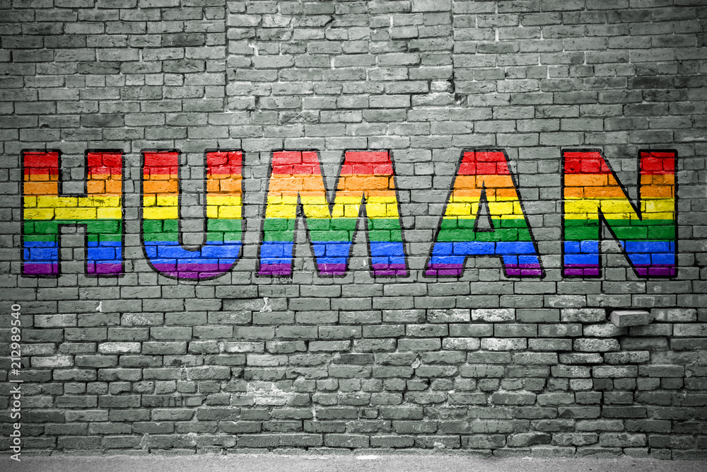 Human equality You Gay Pride Graffiti Stock Illustration | Adobe Stock