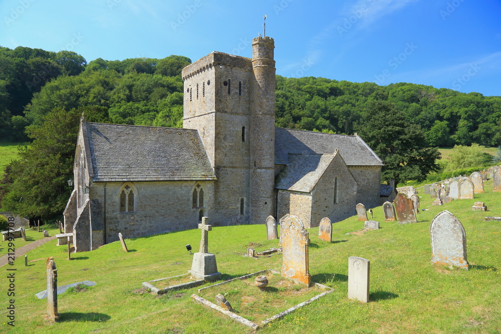 St Winifred's church in village of Branscombe is one of the oldest ...