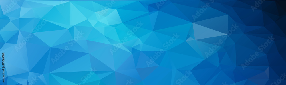 Cold blue abstract background of triangles Stock Vector | Adobe Stock