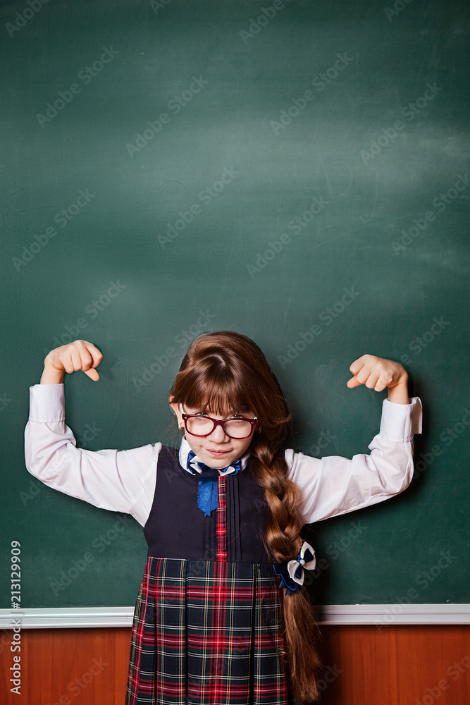 strength in knowledge. The girl returns to school again, showing a ...