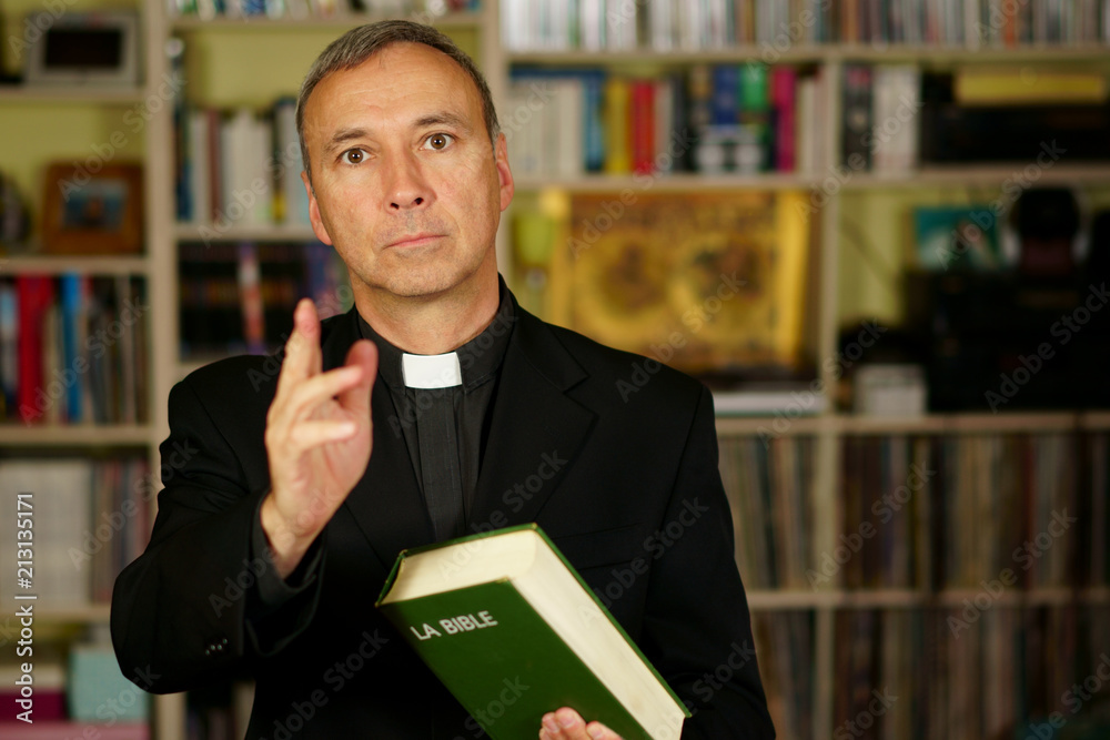 Priest Giving Blessing