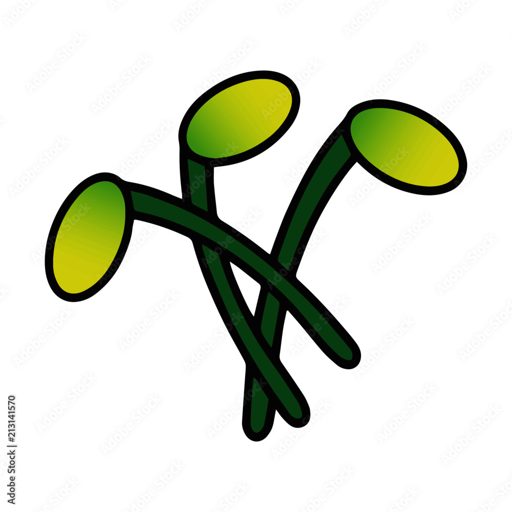 Beansprout cartoon illustration isolated on white background for ...