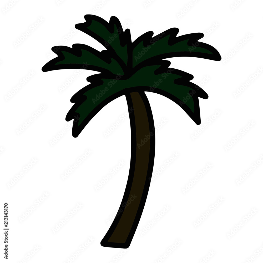 Tree cartoon illustration isolated on white background for children ...