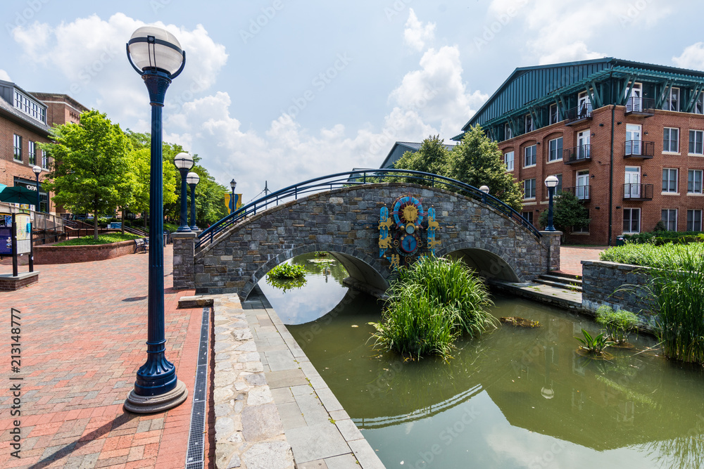 Historic Building in Downtown Frederick Maryland in the Corroll Creek ...