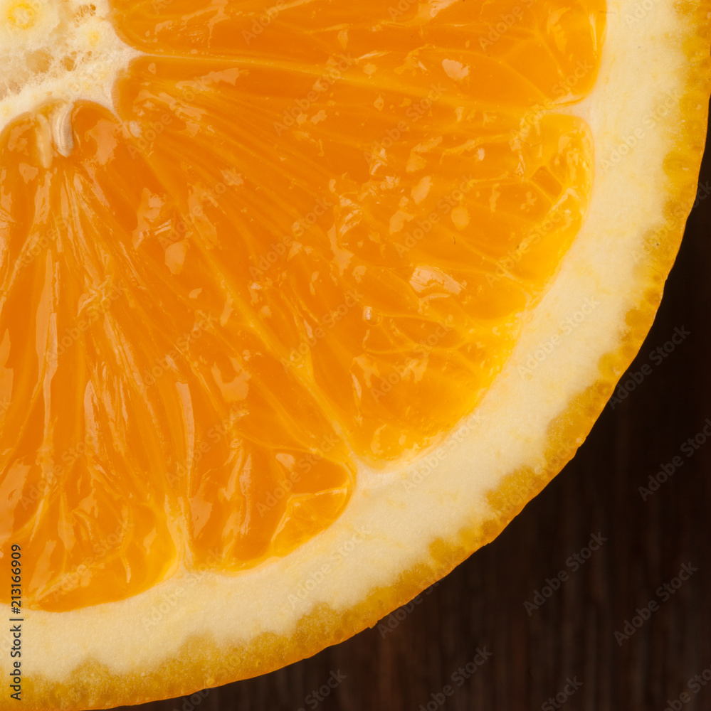 Orange Slice Close Up