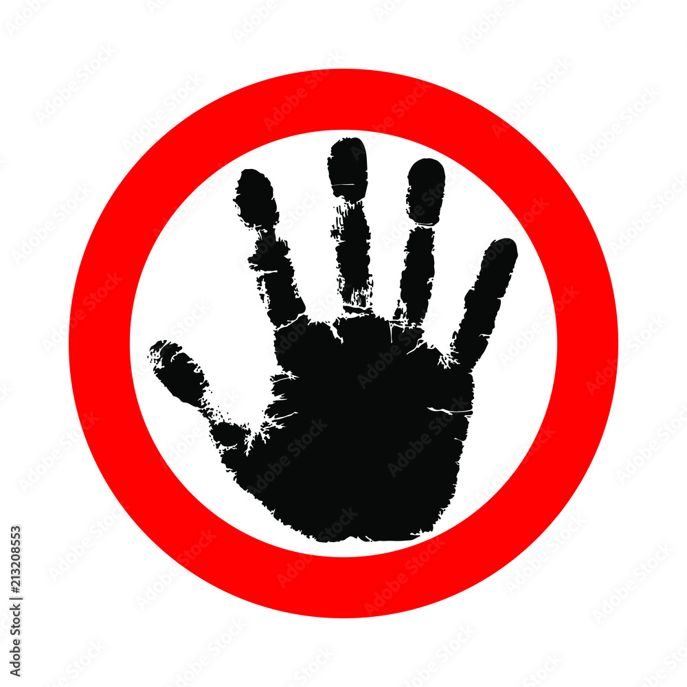 Stop Sign Black Background