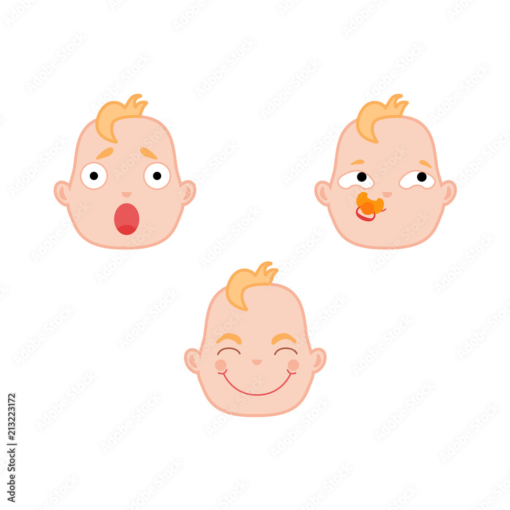 Happy Baby Face Clipart