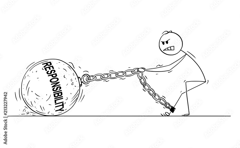 Cartoon stick drawing conceptual illustration of man or businessman ...