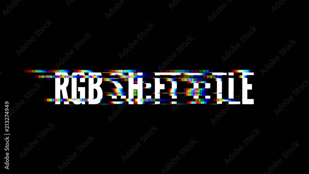 RGB Shift Title Stock Template | Adobe Stock