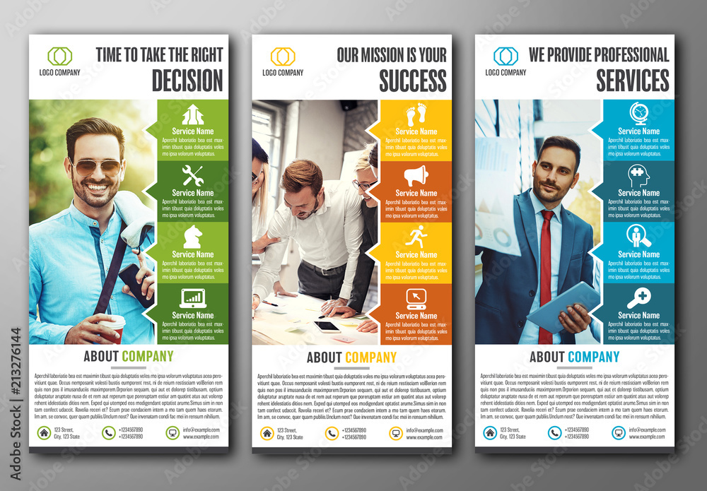 Company Information Flyer Layout Stock-Vorlage | Adobe Stock