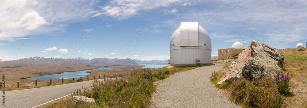 Panorama of the Mount John observatory at Lake Tekapo, south island New ...