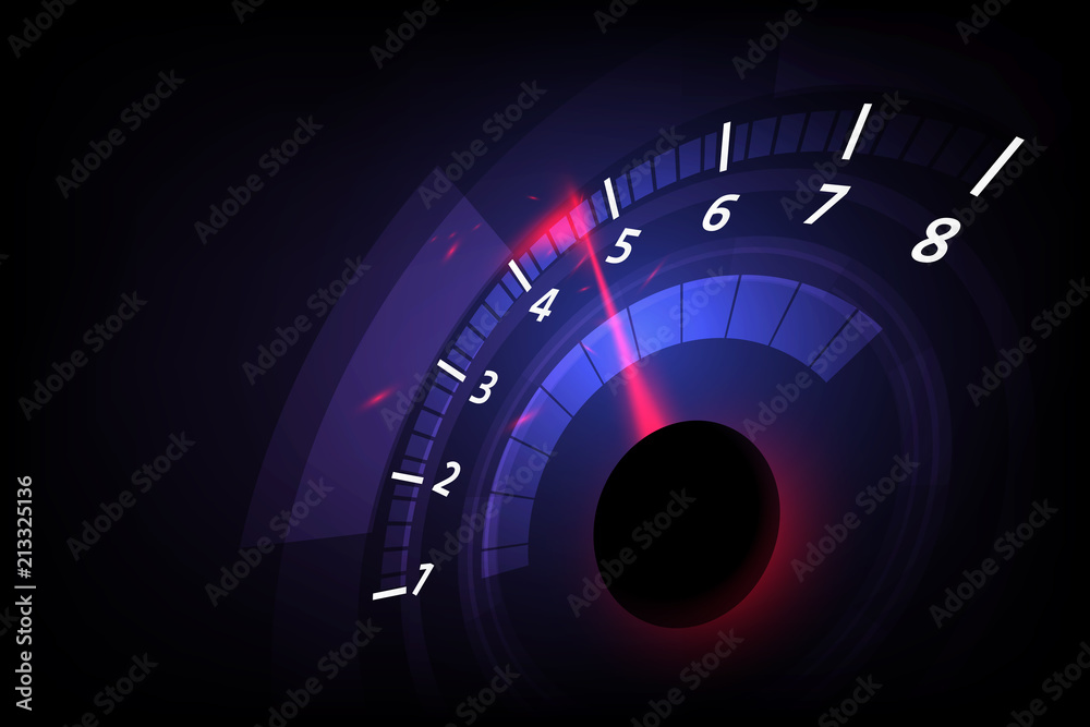 Speed motion background with fast speedometer car. Racing velocity ...
