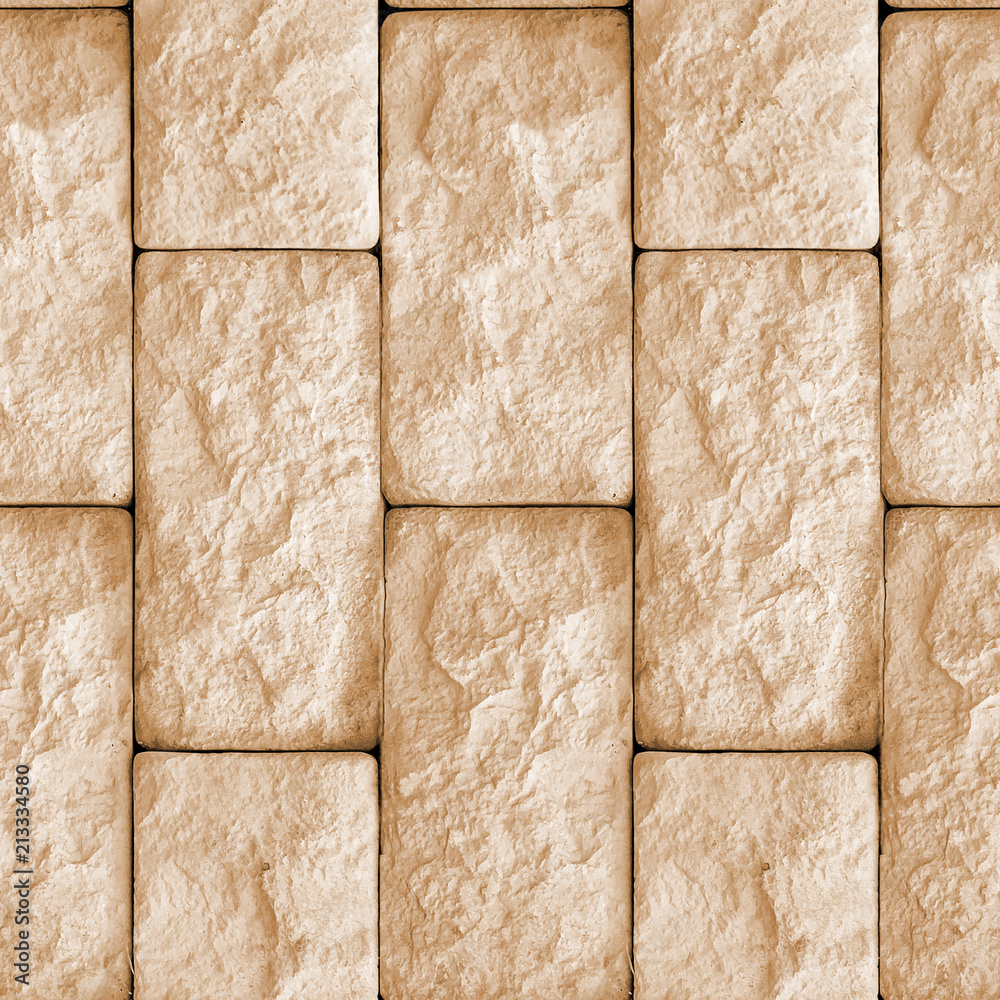 Seamless texture of wall stone blocks Stock Photo | Adobe Stock