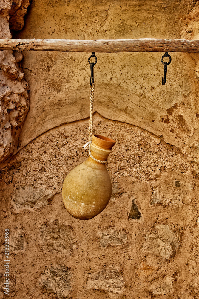 Pot in Nizwa fort, Oman. Nizwa. Nizwa Fort. Sultanate of Oman. Stock ...