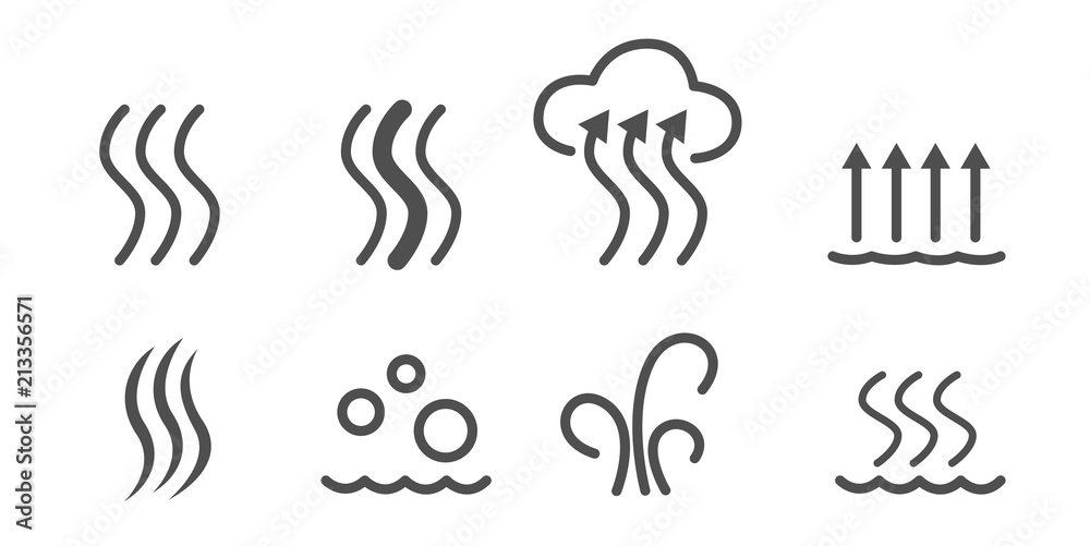 evaporation icon vector Stock Vector | Adobe Stock