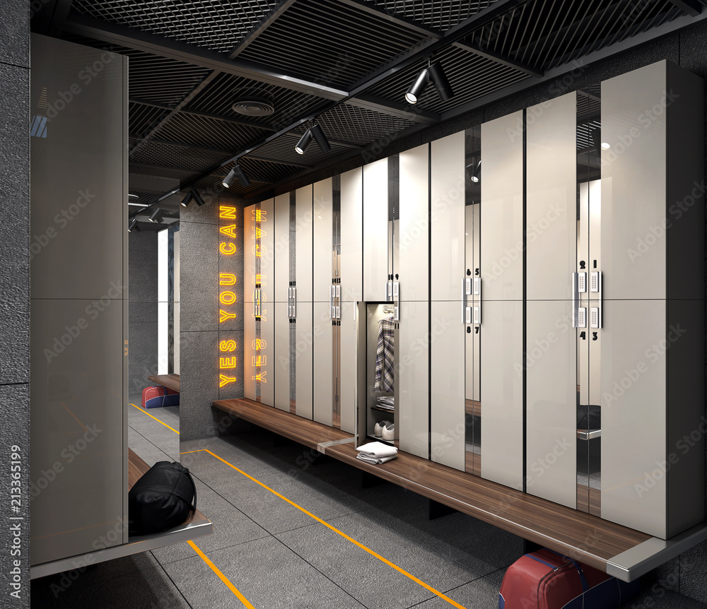 Locker Room Stock Illustration | Adobe Stock