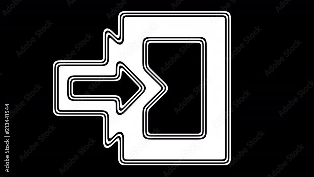 Entrance. Looping footage has 4K resolution. Encoder Prores 4444. Stock ...