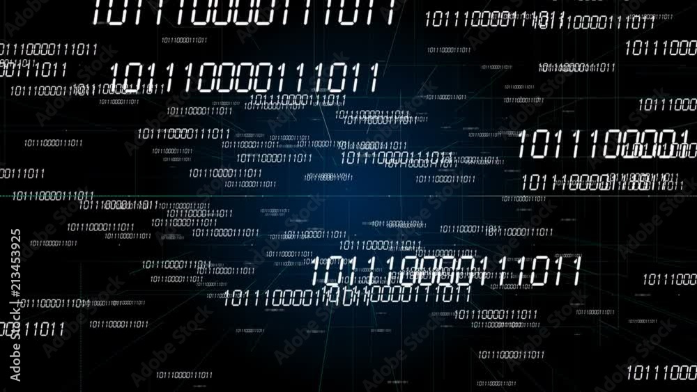44k Digital binary code background,abstract scientific technology data binary code network ...