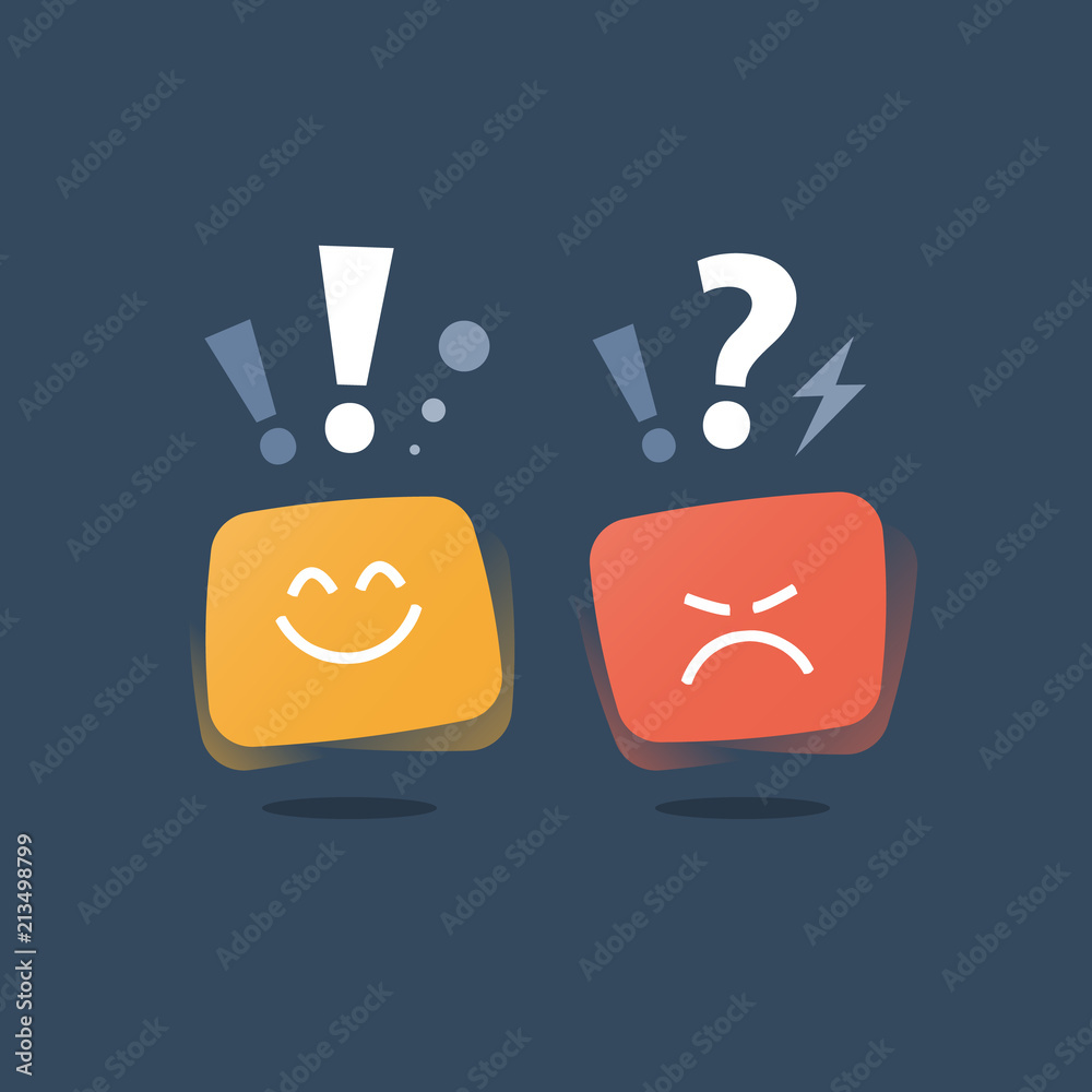 Service quality, opinion poll, positive thinking, negative emotion, bad ...