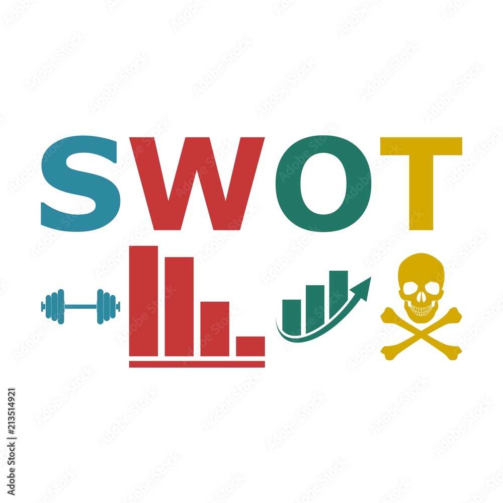 SWOT analysis business diagram Stock Vector | Adobe Stock