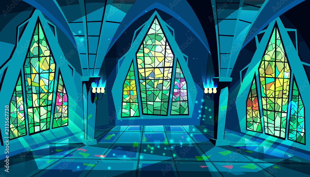 Cartoon Ballroom Background