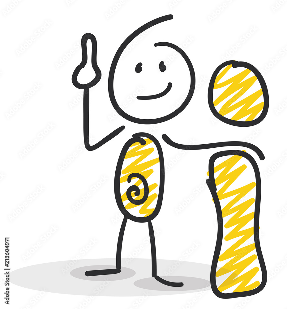 Sticky Strichmännchen Vektor Grafik Icons Piktogramme Info Stock ...