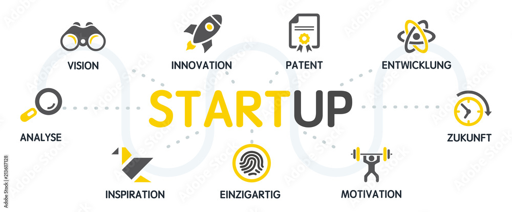 Startup Vektor Grafik Icons Piktogramme Stock Vector | Adobe Stock
