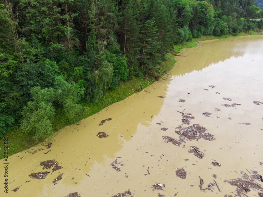 Dirty Flood Water