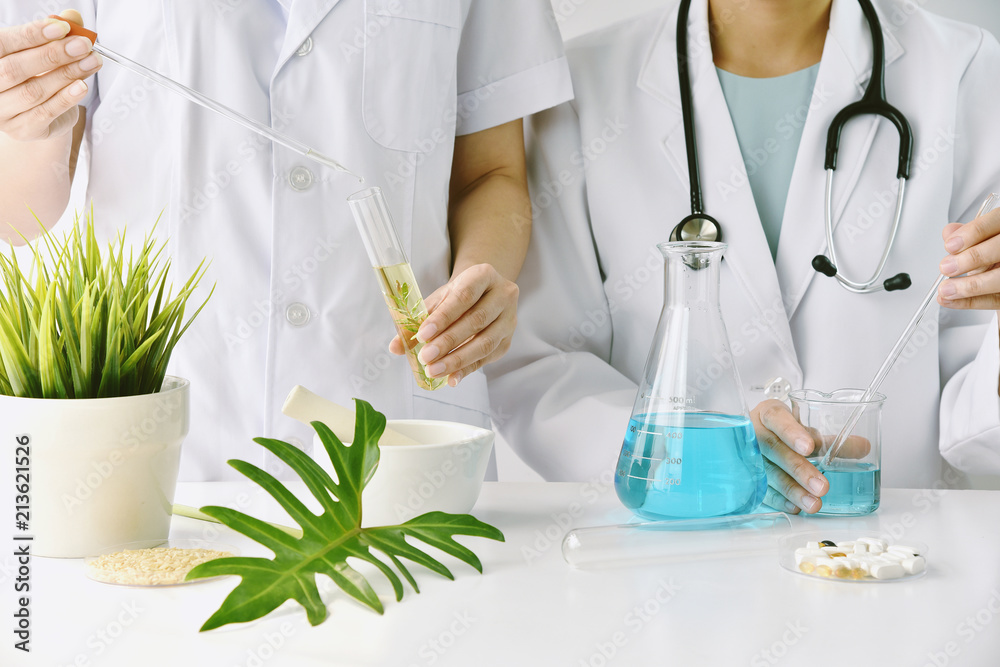 Modern and traditional medical, Alternative organic herbal drug and ...