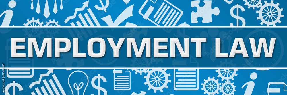 Employment Law Business Symbols Texture Blue Horizontal Stock ...