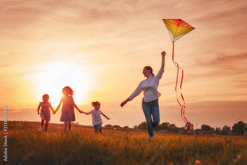 family playing outdoor Stock Photo | Adobe Stock