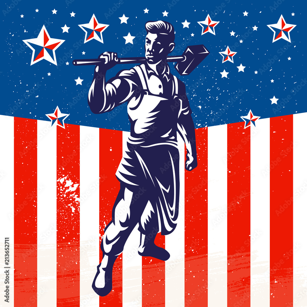 Vintage American Poster Background