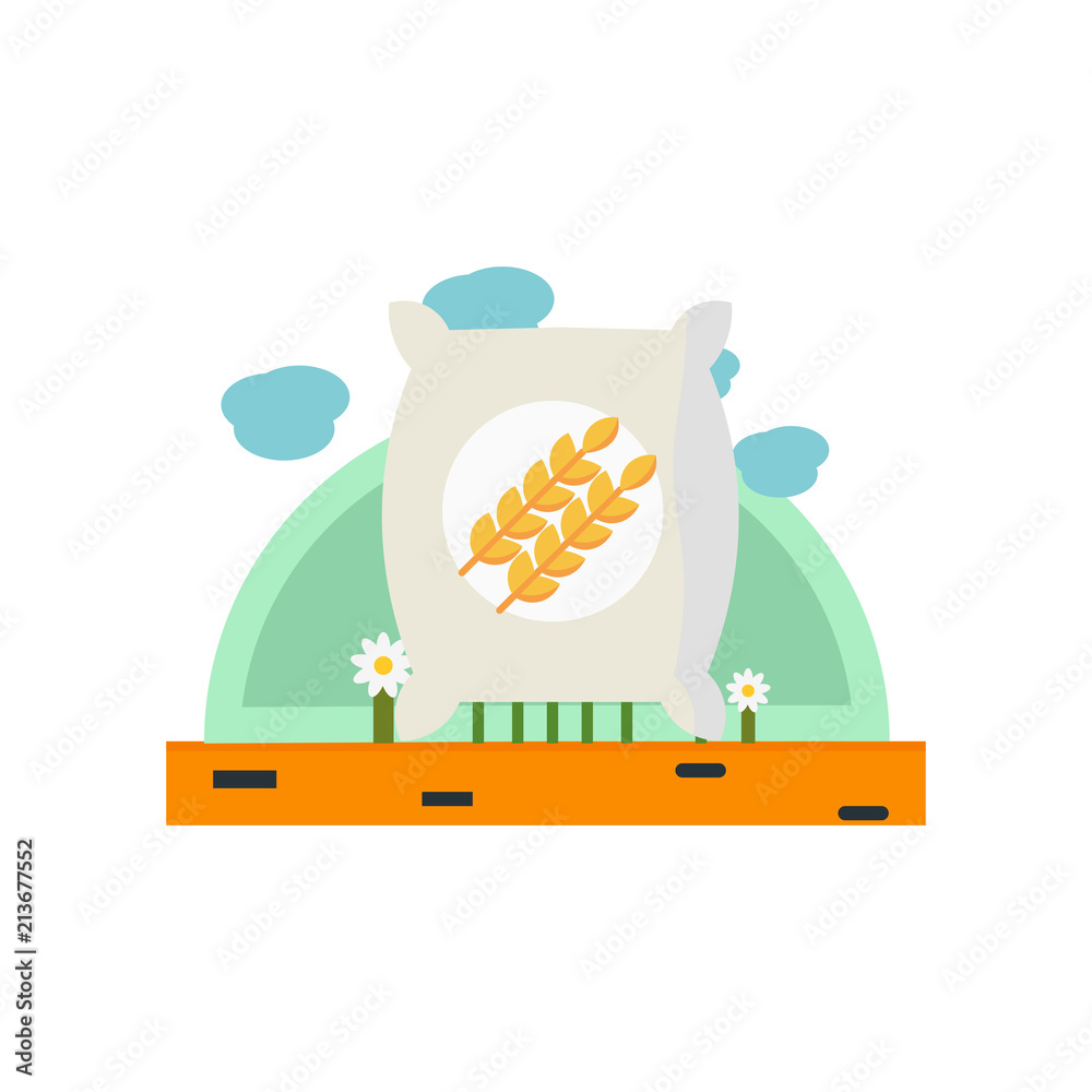 Grain icon vector sign and symbol isolated on white background, Grain ...